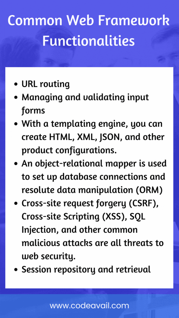 What is a web framework - CodeAvail